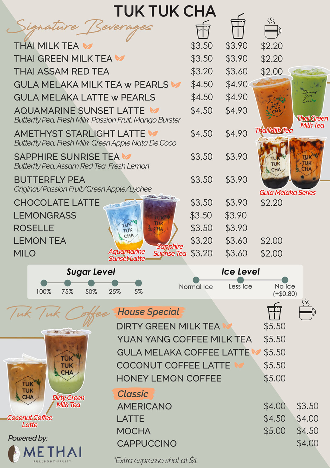 Tuk Tuk Cha Bistro Menu - Tuk Tuk Cha